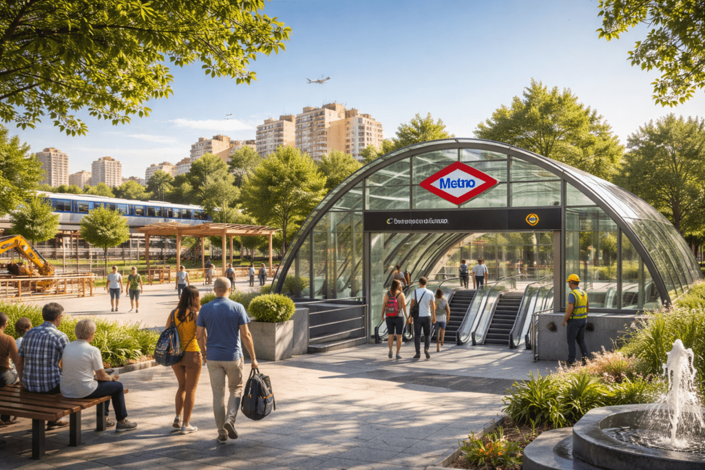 Barrios de Madrid con nueva parada de Metro en 2026